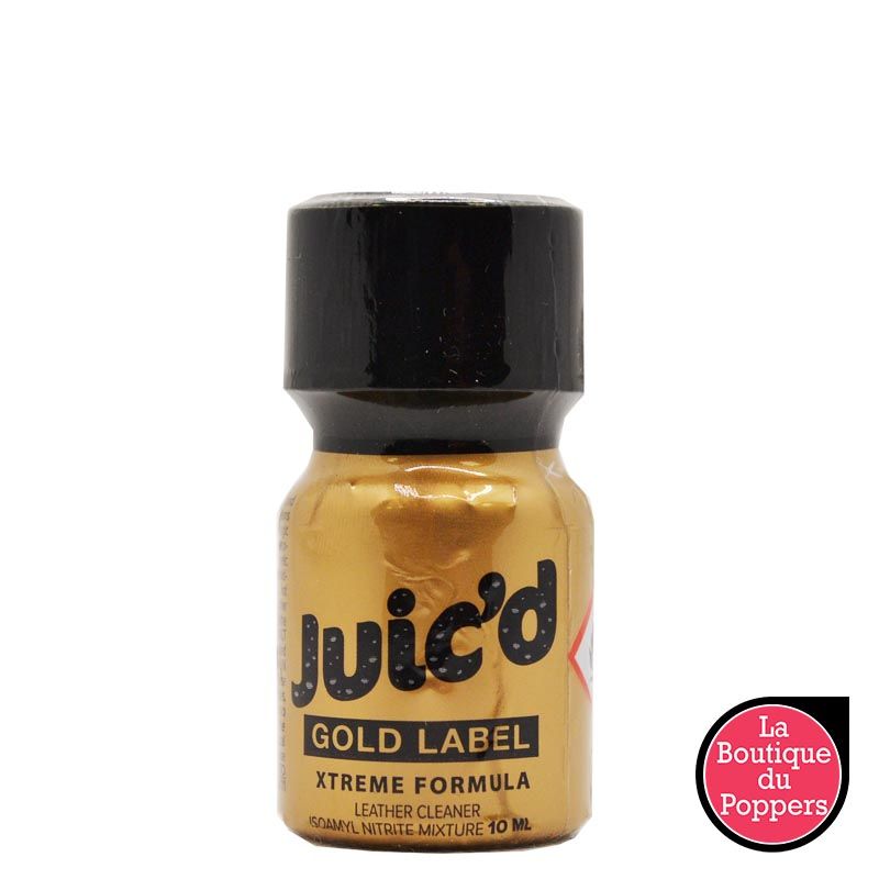 Poppers Juic'd Gold Label 10ml Amyle pas cher sur La Boutique du Po...