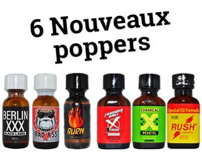 6 nouveaux poppers en exclu sur La Boutique du Poppers