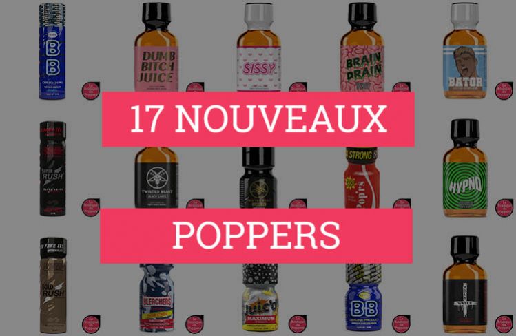 17 nouveaux poppers sur La Boutique du Poppers